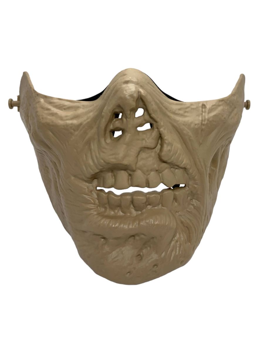 Lower Half Skull Zombie Airsoft Mask - Tan | Shop Today. Get it ...