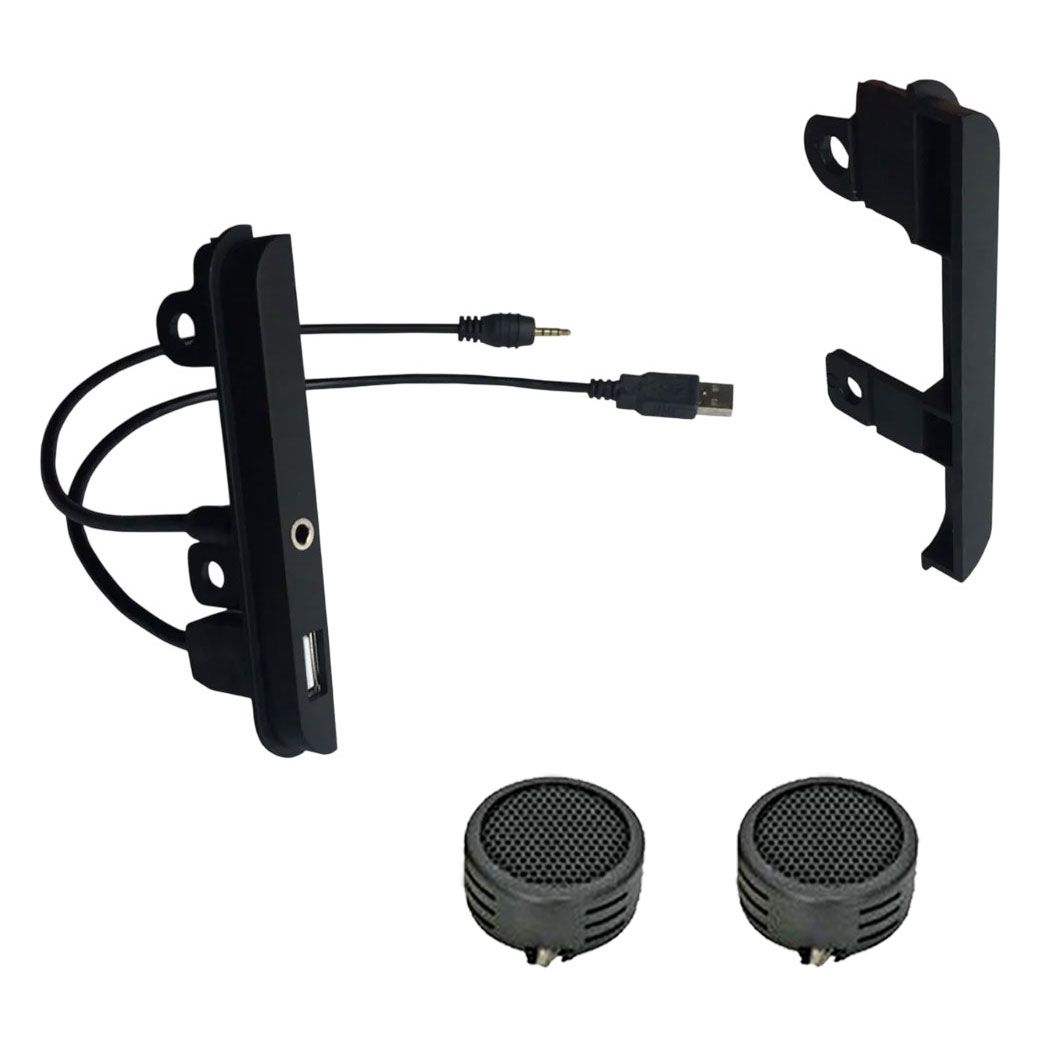 Radio Fascia Trim Plate USB/Aux Cable Brackets- Toyota Hilux & Evo ...