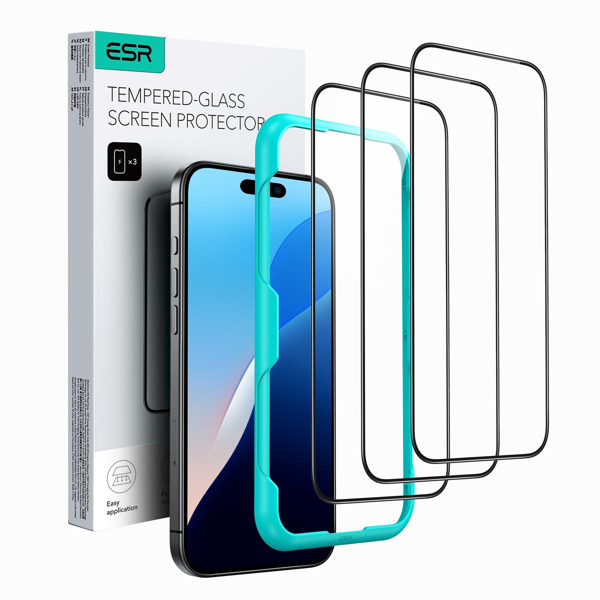 ESR Screen Protector Compatible with iPhone 16 / iPhone 15 - 3 Pack ...