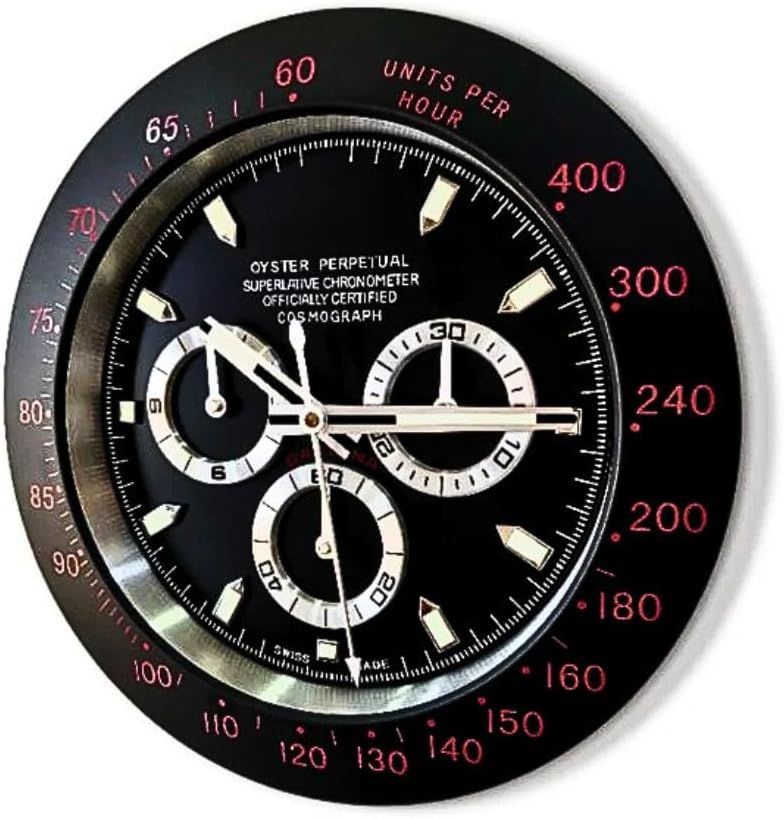 Black Steel Battery Powered Analogue Wall Clock | Shop Today. Get it ...