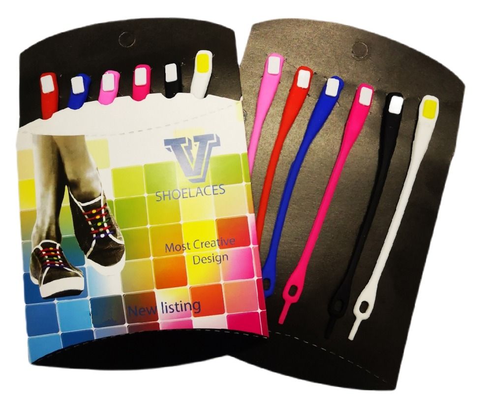 No Tie Silicone Shoe Laces - 12 Pack Assorted | Shop Today. Get it ...