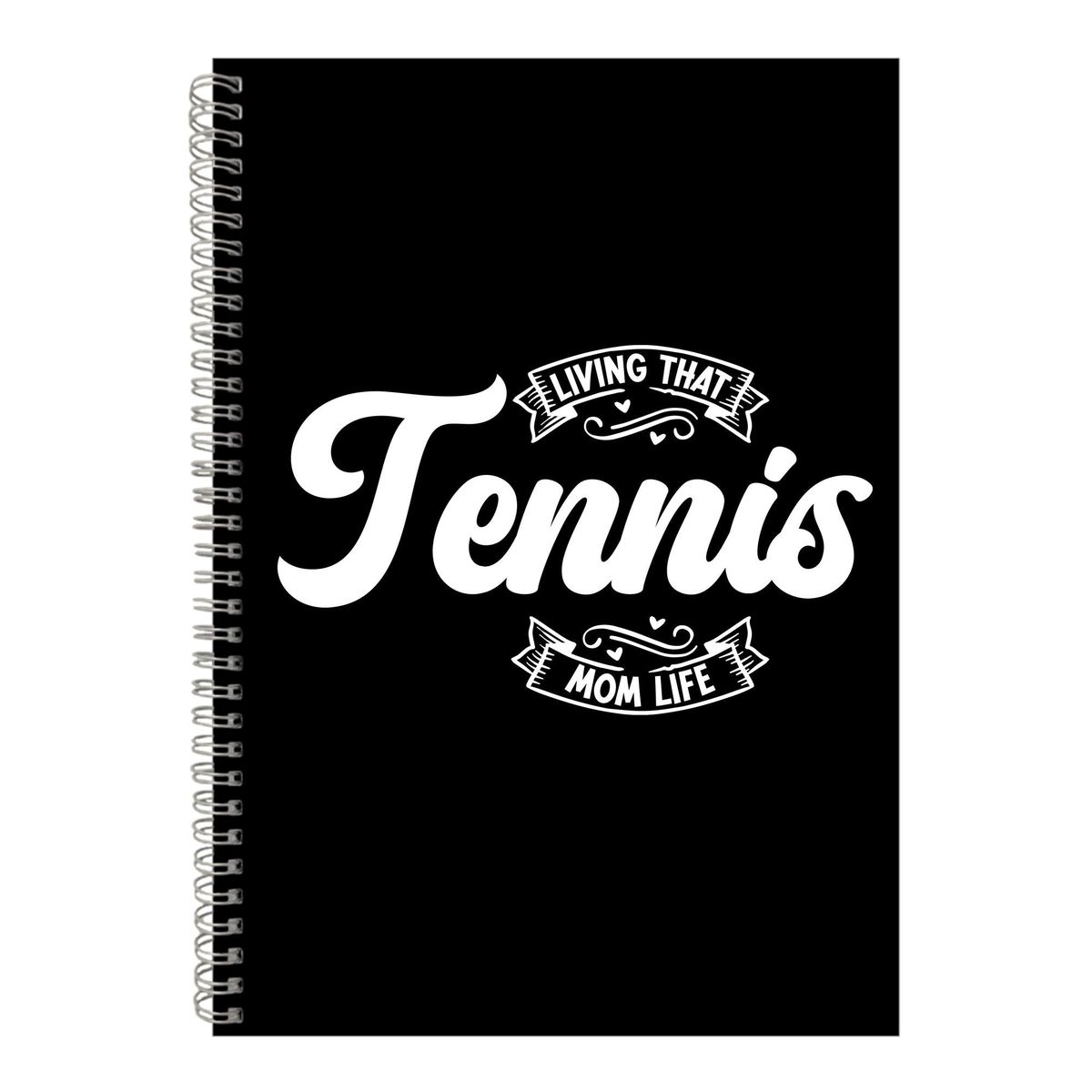 Tennis A4 Notebook for Sports Women Trendy Mom Graphic Mother Present ...