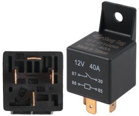 4 Pin 12 Volt / 40 Amp Body Mounted Relay - Bosch Type | Shop Today ...