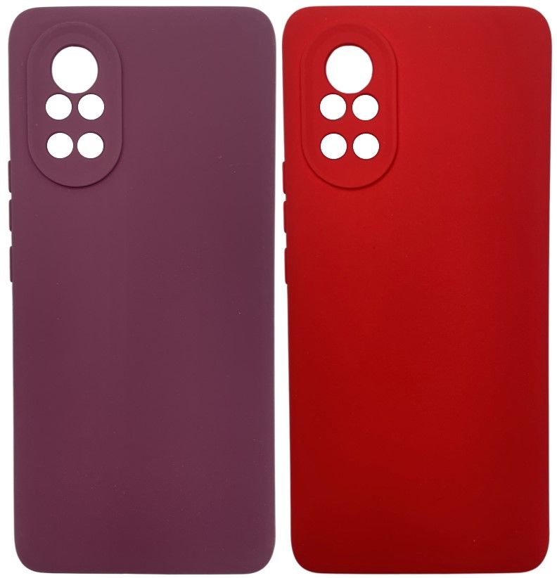 MXM™ Red & Maroon Liquid Silicone Cover for Huawei Nova 8 - 2 Pack ...