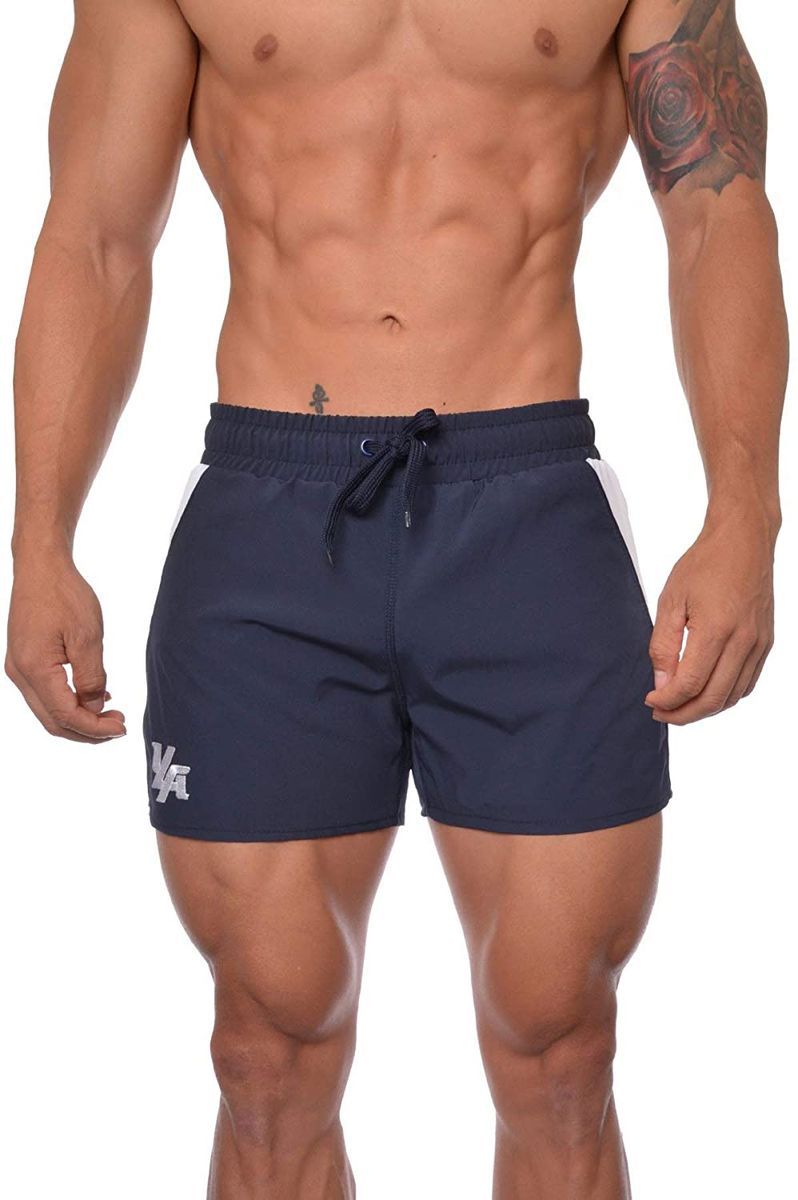 YLA Bodybuilding Lift Shorts Navy/White | Shop Today. Get it Tomorrow ...