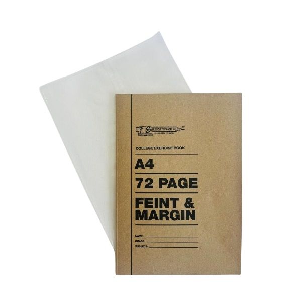 A4 Exercise Book 72-Page - Feint & Margin with Adjustable Slip on Cover ...
