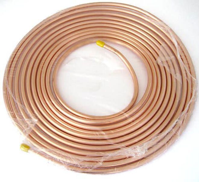 Refrigeration/ Air conditioning soft drawn copper pipe 1/4 Inch 15m ...