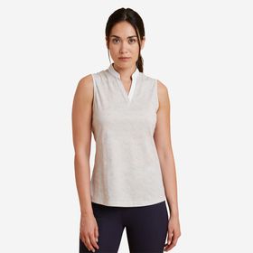 Fouganza Women's Horse Riding Tank Top 500 Mesh - Beige Print | Shop ...