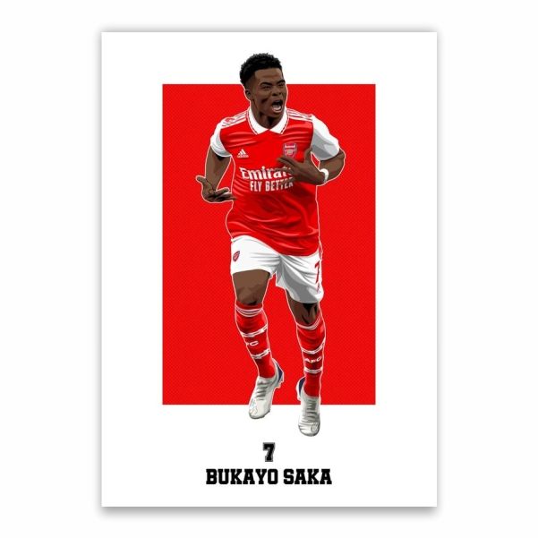 7 Bukayo Saka Poster - A1 | Shop Today. Get it Tomorrow! | takealot.com