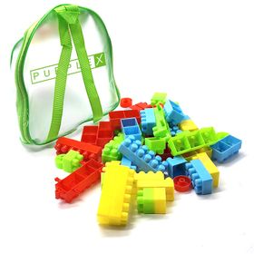 Px Building Blocks Back Pack- Stackable Interlocking Bricks- 60 Piece ...