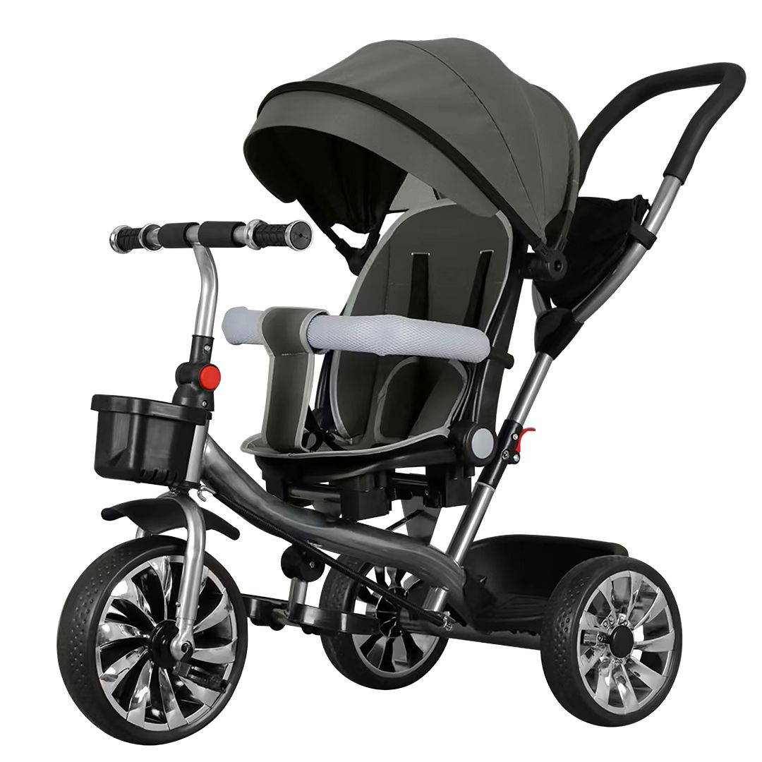 Baby Links 4-in-1 Multifunctional Tricycle Stroller with Sturdy Steel ...