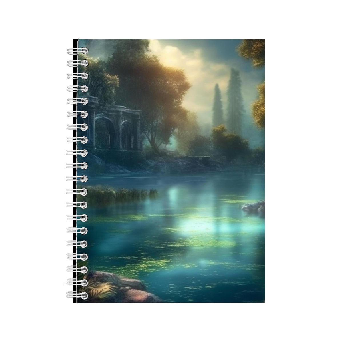 Ruin A5 Notebook Pad for Mystical Nature Lovers Graphic Design Present ...