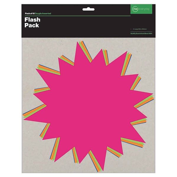 RBE: Flash Pack Small Assorted Colours - 24 Pack (65x65) | Shop Today ...
