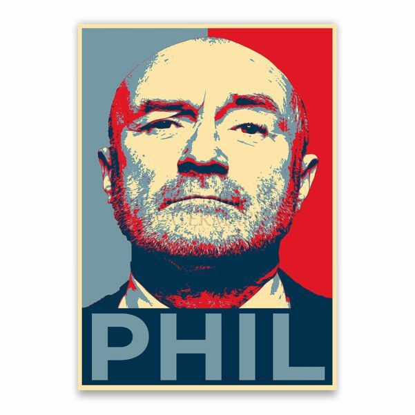 Phil Collins Animated Poster - A1 | Shop Today. Get it Tomorrow ...