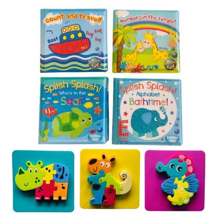 Baby Bath Time Eva Foam Fun Puzzles & Bath Buddies Book Set | Shop ...