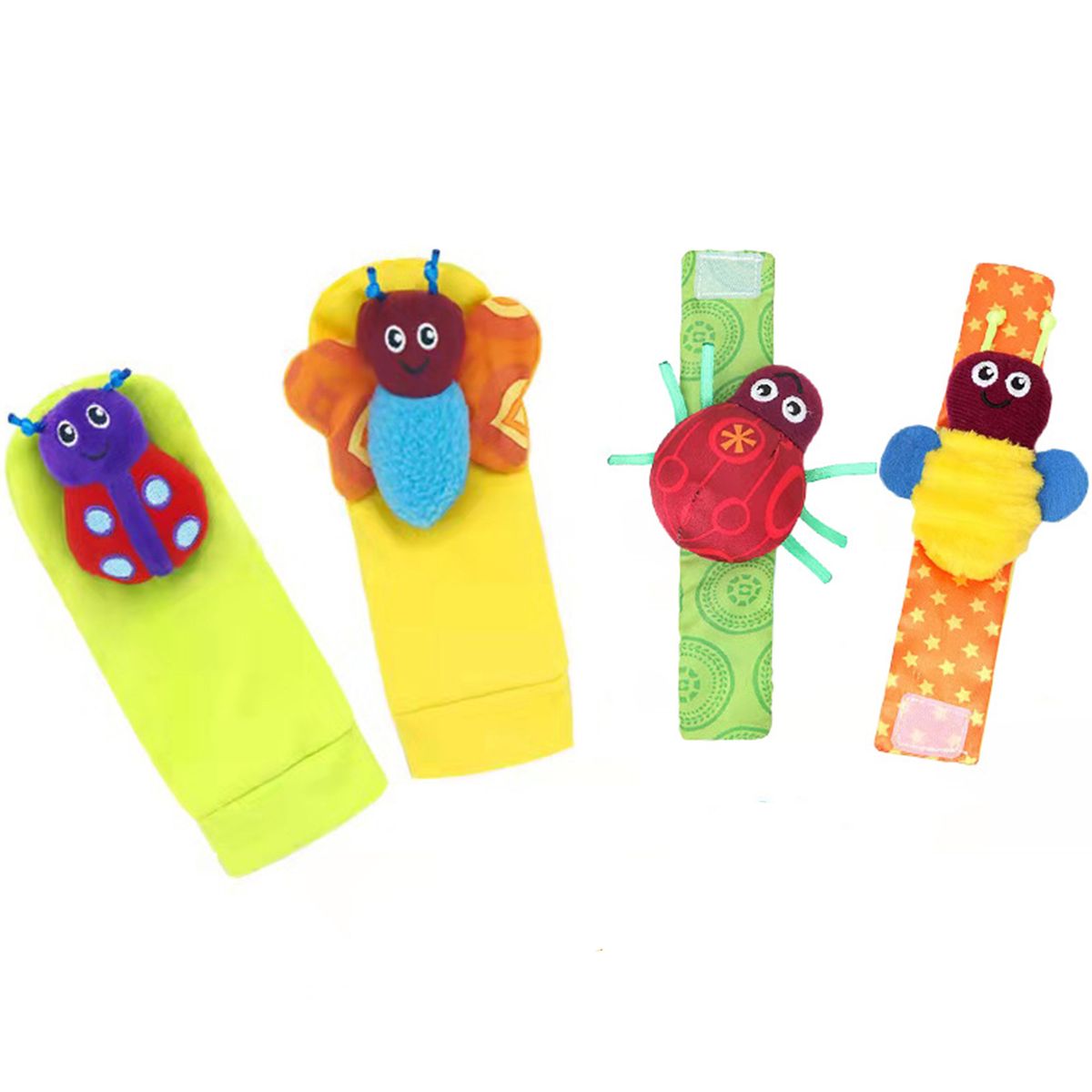 Baby Wrist Rattle Toys Baby Foot Finder Socks Set Infant Learning Toys ...