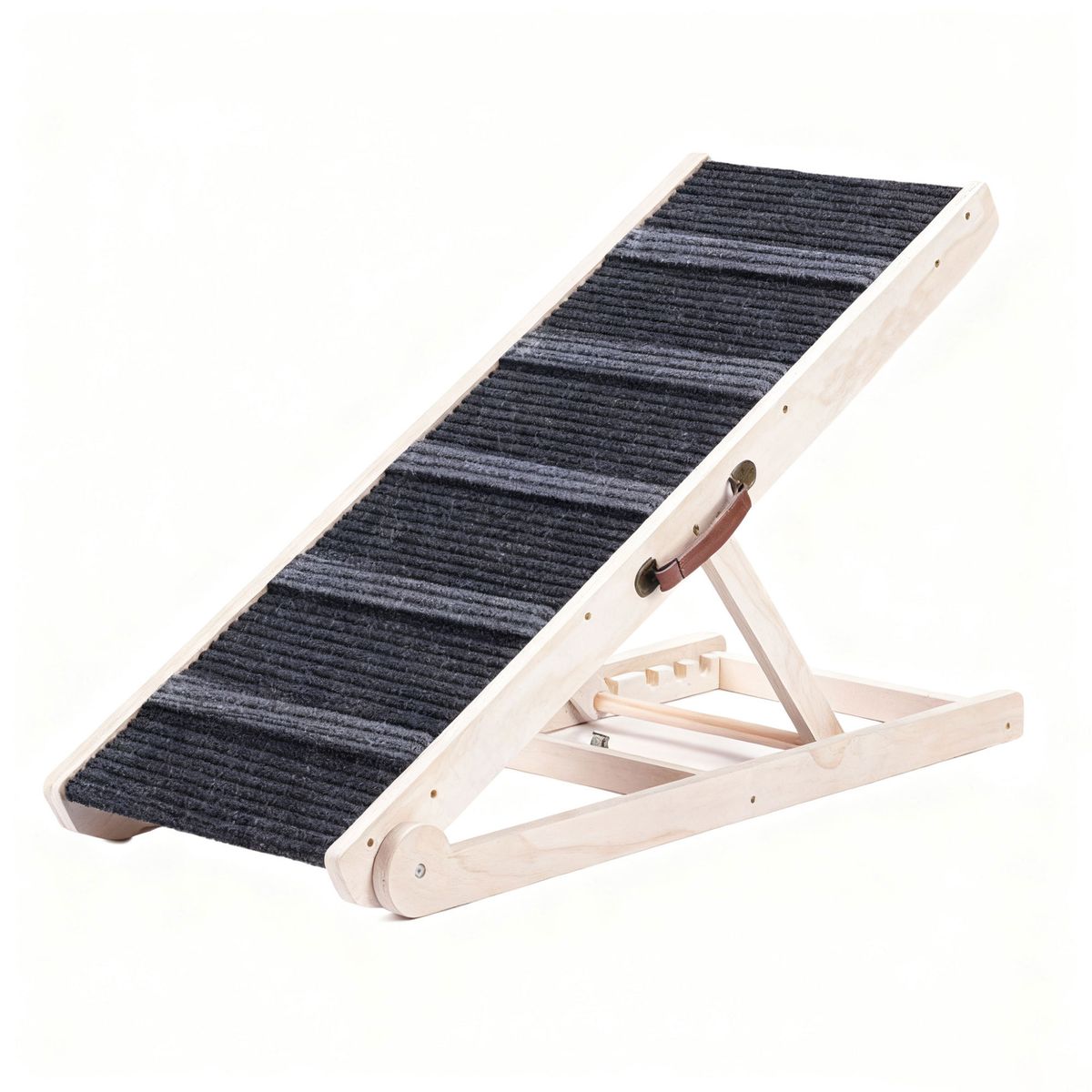 Folding Adjustable Pet Ramp for Dogs Cats -Scratching Climbing Slope ...