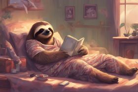 Lazy Days: Sloth's Bedtime Delight Poster - A1 Large Poster | Shop ...