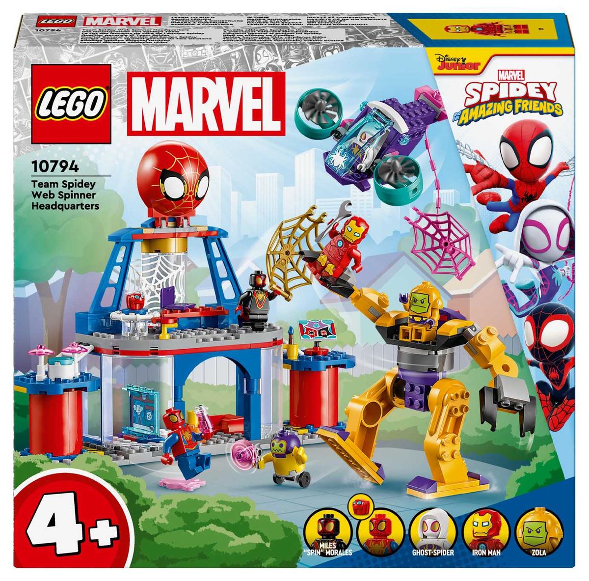LEGO® Marvel Team Spidey Web Spinner Headquarters 10794 Building Toy ...