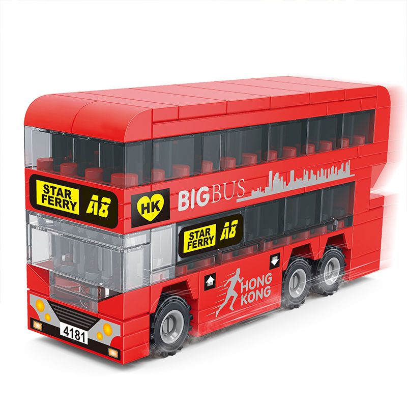 Double decker Bus Set - 123 Pieces Building Blocks | Buy Online in ...