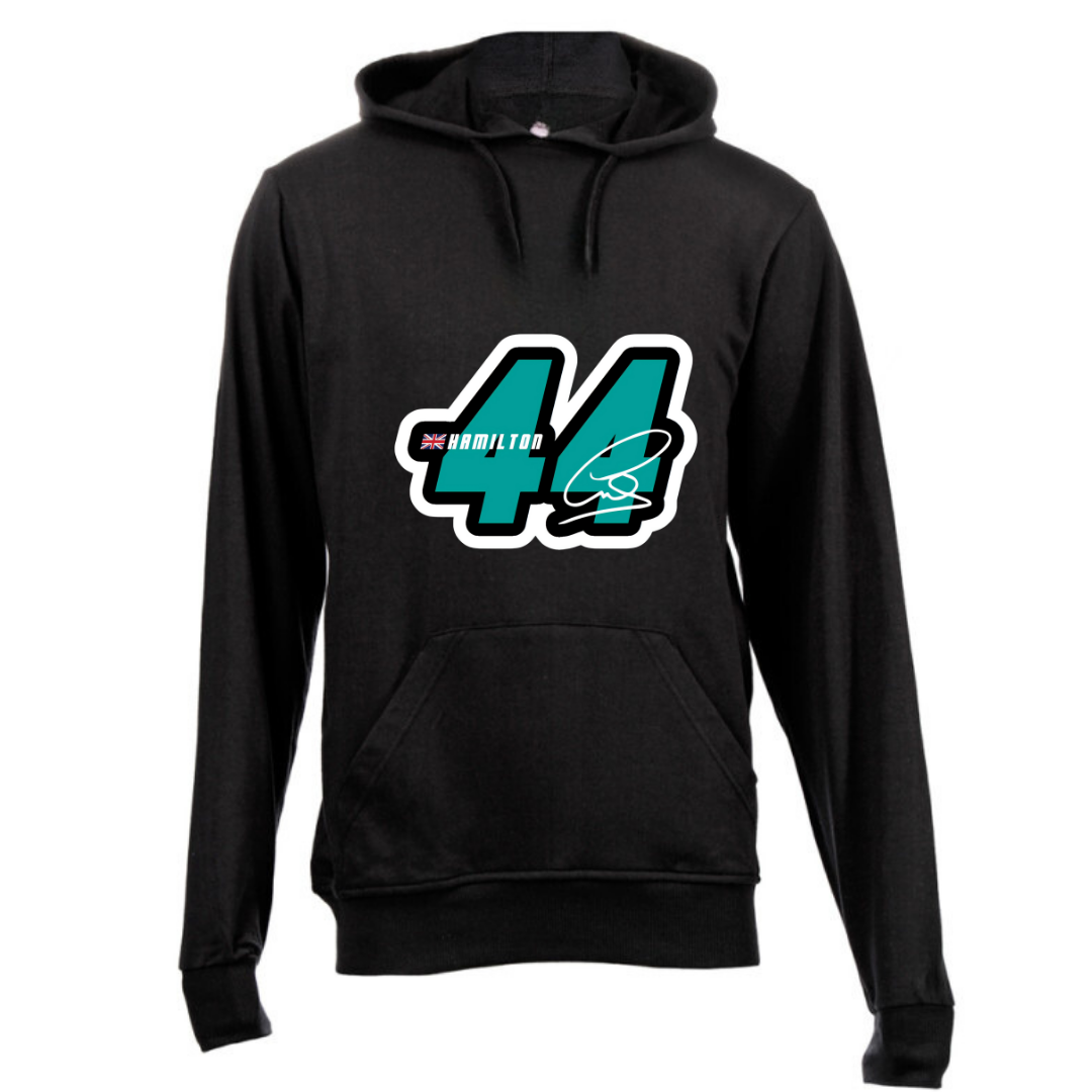 Unisex Black Hoodie - Lewis Hamilton 44 | Shop Today. Get it Tomorrow ...