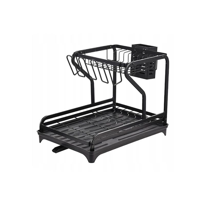 Dish Drying Rack With Drain And Cup Rack Shop Today Get It Tomorrow