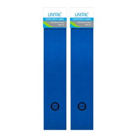 Unitac Lever Arch File Spine Labels Blue - 2 Packs of 12 | Shop Today ...