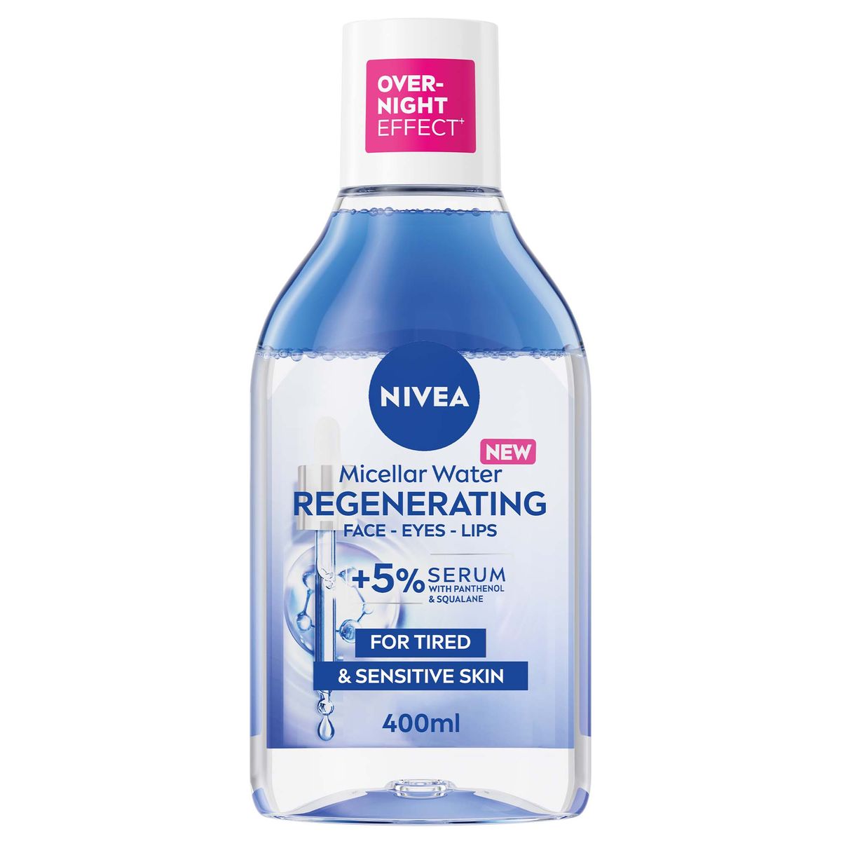 NIVEA Regenerating Serum-Infused Micellar Face Cleansing Water, 400ml ...