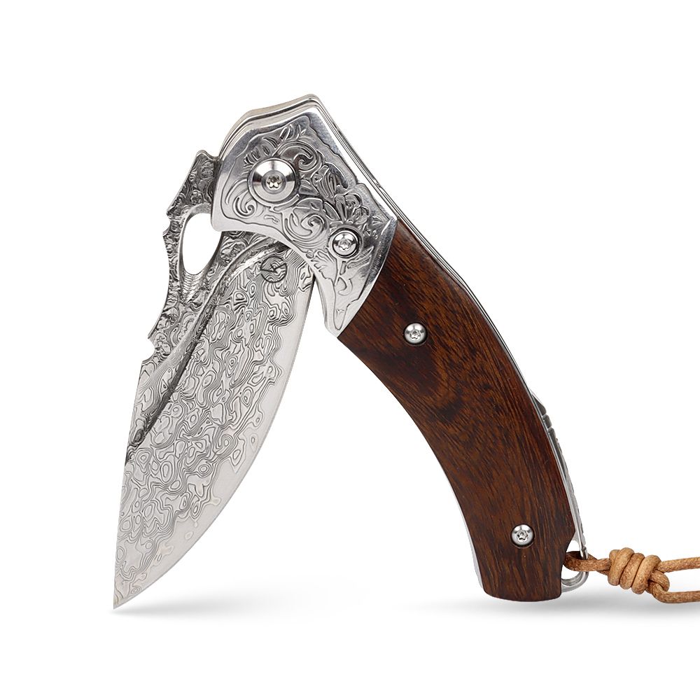 Koch Knives Premium Handmade Damascus Folder - QY2314 | Shop Today. Get ...