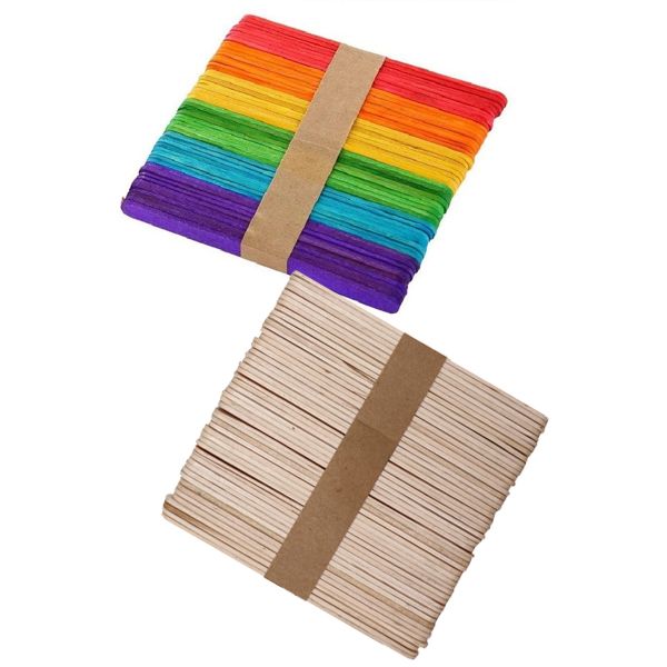 Wooden Craft Stick Combo - Rainbow and Plain Wood | Shop Today. Get it ...