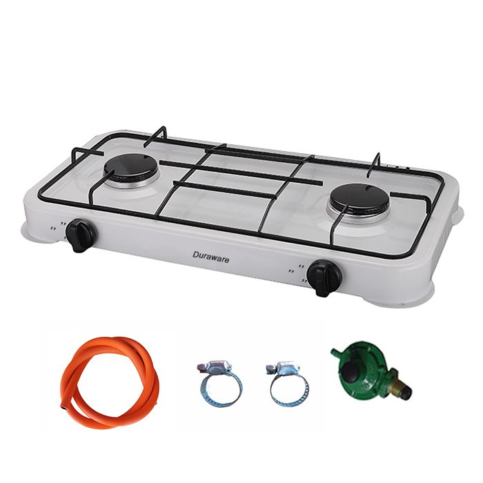 2 Plate Gas Stove 2 Burner Stainless Steel Including Ful Set | Shop ...