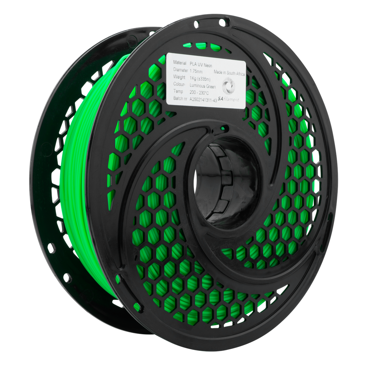 SA Filament PLA UV Neon Filament 1kg - Luminous Green | Shop Today. Get ...