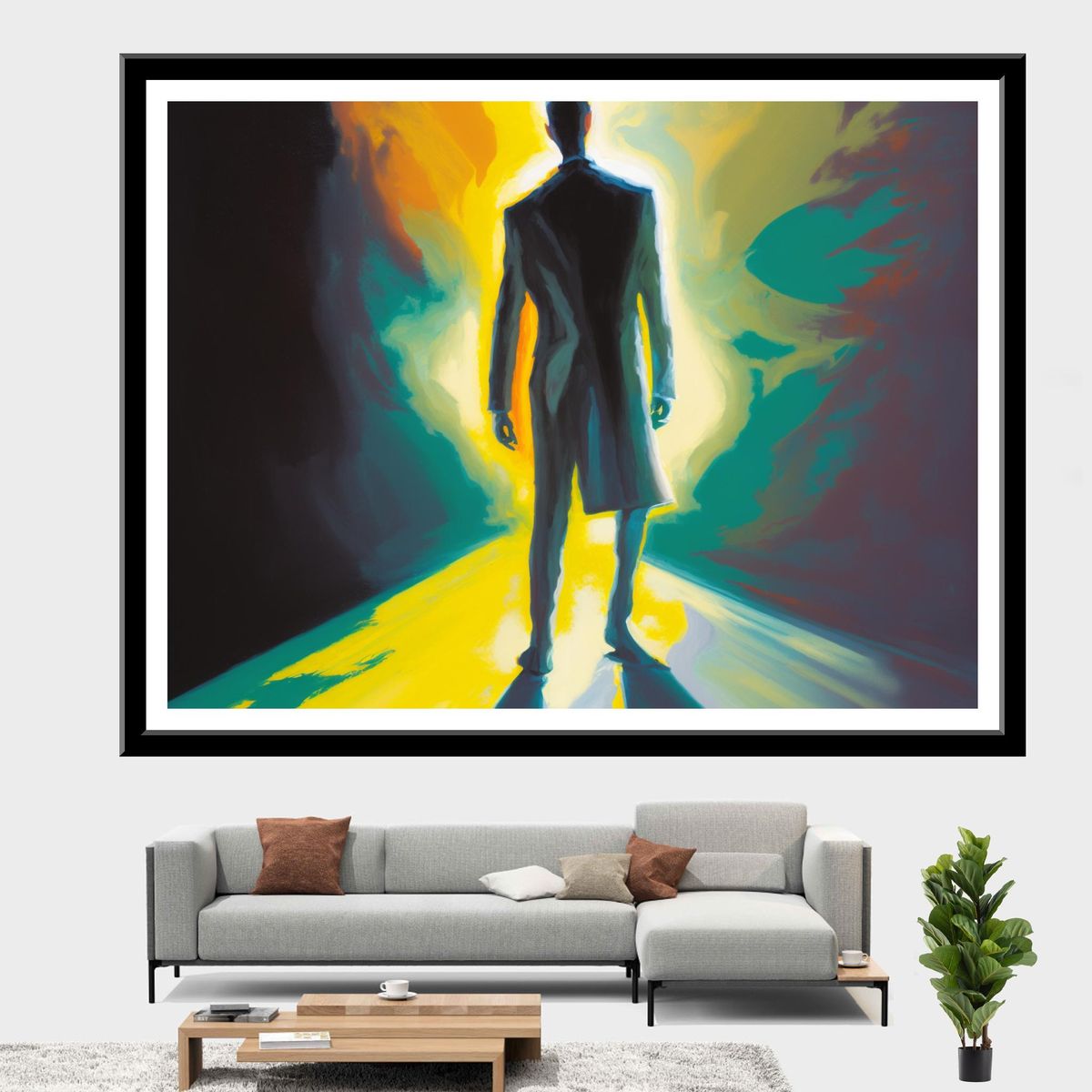 Wall Art Unframed - Visibility An Acrylic Painting That Depicts A Fi ...
