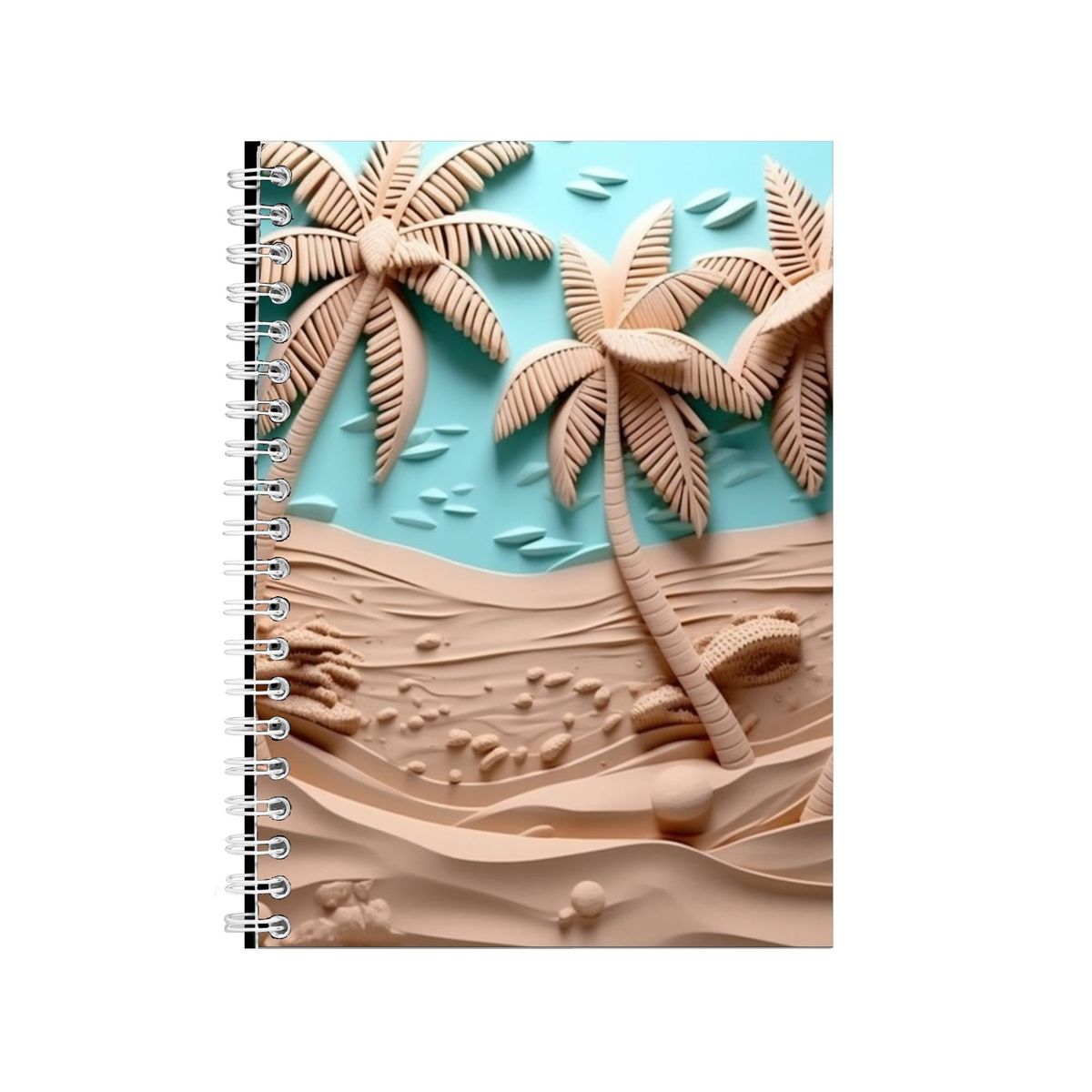 3D Clay Greece Beach Palm Trees Ocean Notebook Gift Idea Notepad Pad 102 | Shop Today. Get it ...