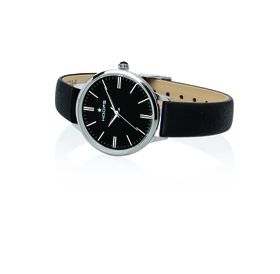 Hoops Black Classic Analogue Watch with Black Leather Strap | Shop ...