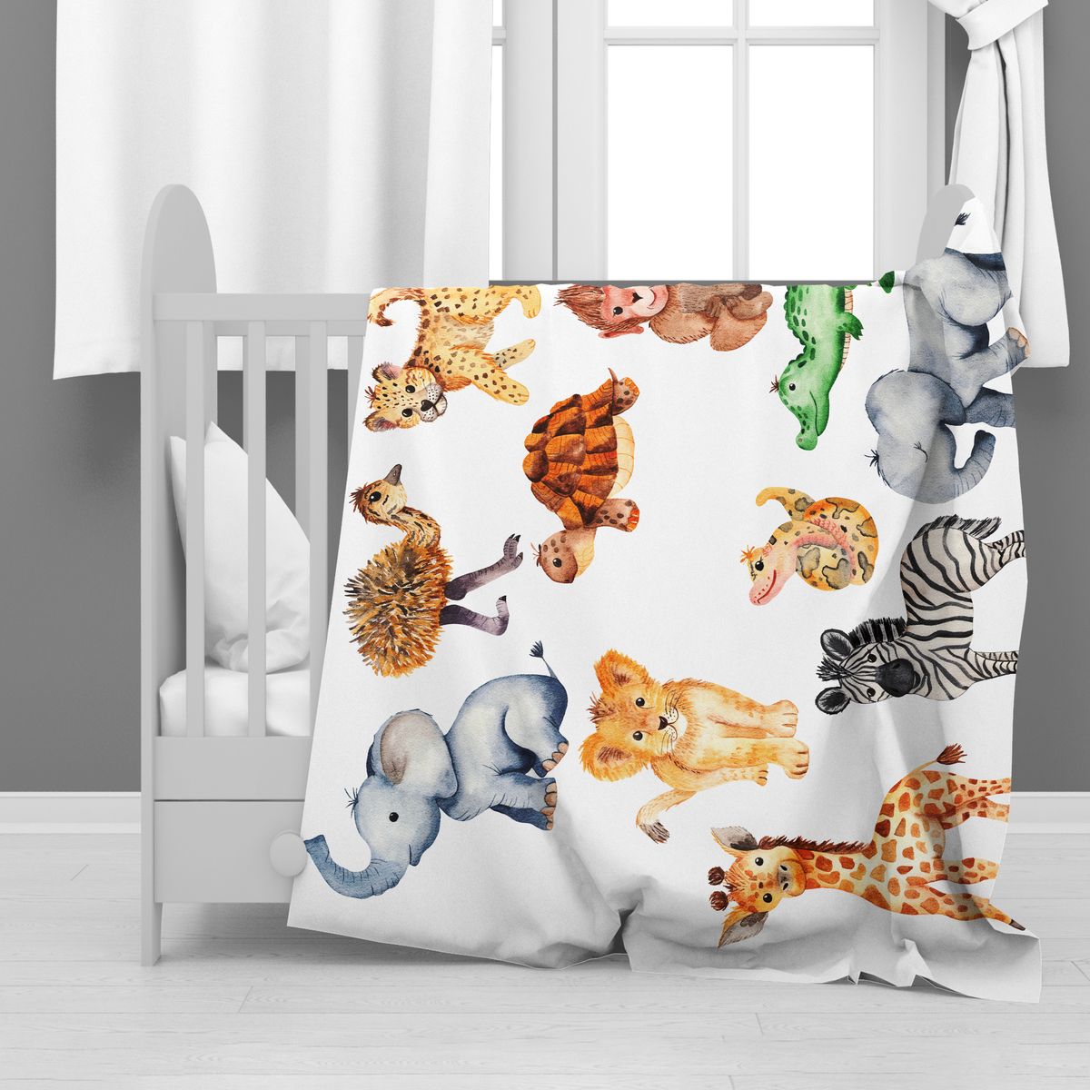 Cute Fluffy Animals Minky Blanket | Shop Today. Get it Tomorrow ...