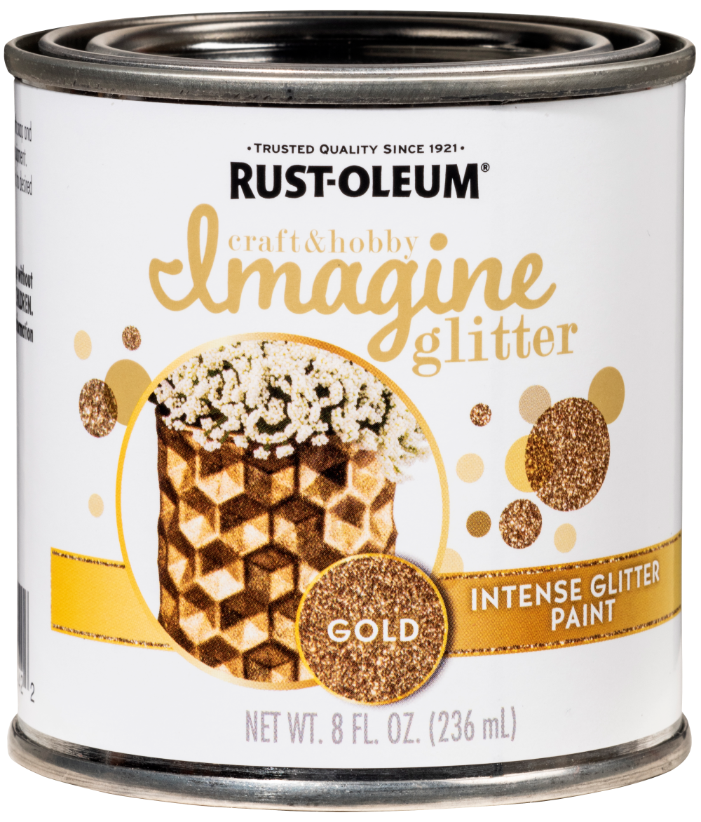 Rust-Oleum Imagine Intense Glitter Paint Gold 236ml | Shop Today. Get ...