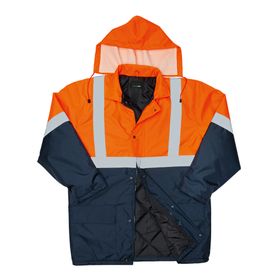 Javlin - Hi-Vis Two Tone Freezer Jacket - Navy / Orange | Shop Today ...