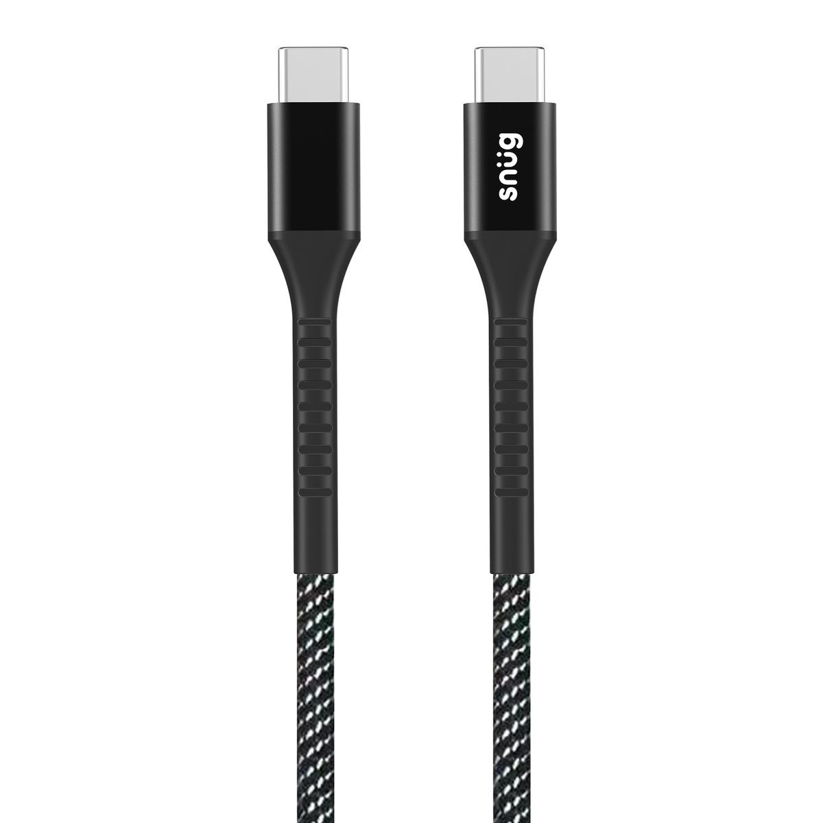 Snug 60W USB-C to USB-C Nylon Braided Cable 1.2m - Black | Shop Today ...