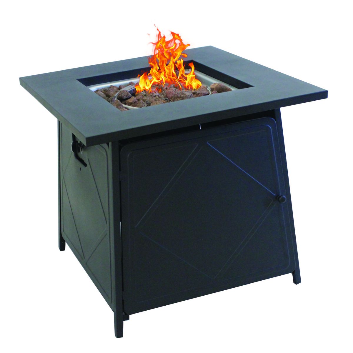 Alva Firetable Outdoor Gas Heater With Lava Rocks and Lid | Shop Today ...
