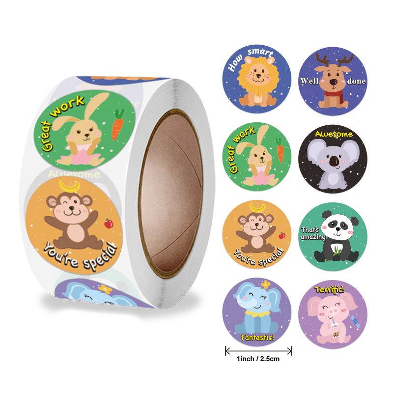 Kids Motivation Reward Sticker Roll - 500 stickers (Awesome Koala ...