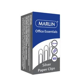 Marlin - 100 Piece 33mm Silver Paper Clips (Pack Of 10) | Shop Today ...