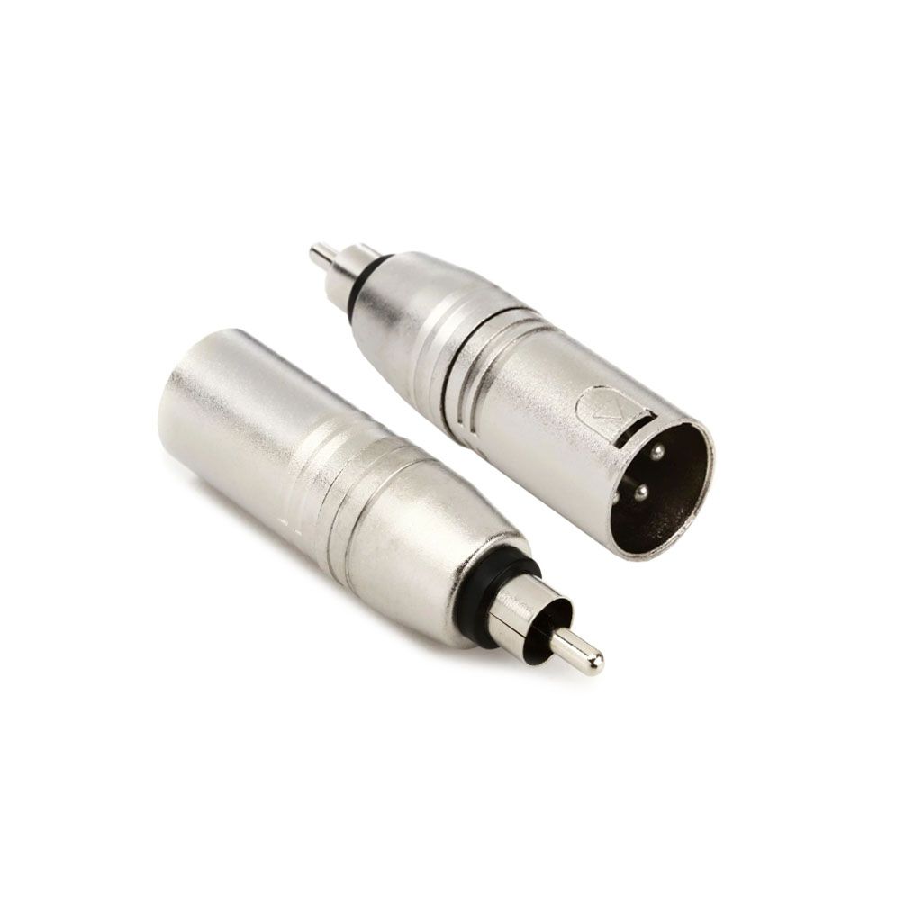 Tecnix XLR Male - RCA Male Silver Chassis Adaptor - pair | Shop Today ...