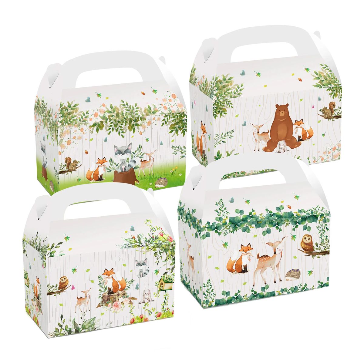Party Favor Boxes - Woodland Greenery Theme - 12 Boxes | Shop Today. Get it Tomorrow! | takealot.com