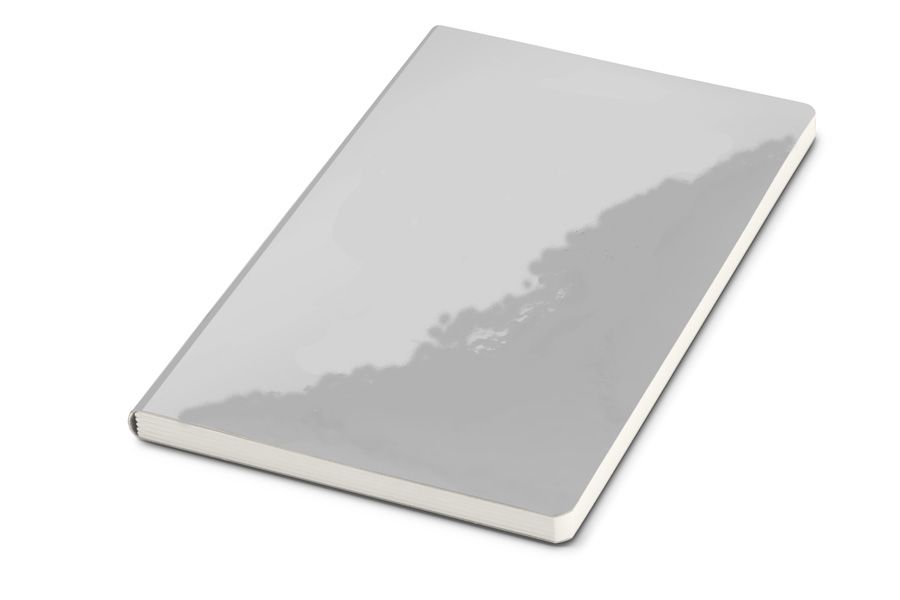 A5 Notebook with Metallic Reflective Effect in SILVER | Shop Today. Get ...