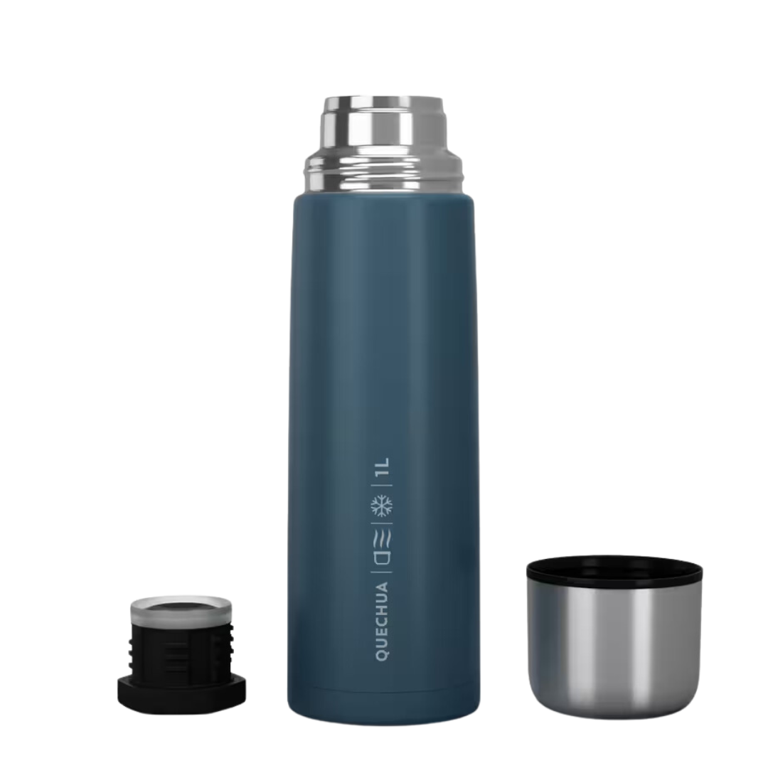 Quechua Essential Stainless Steel Isothermal / Insulated Flask - 1 ...