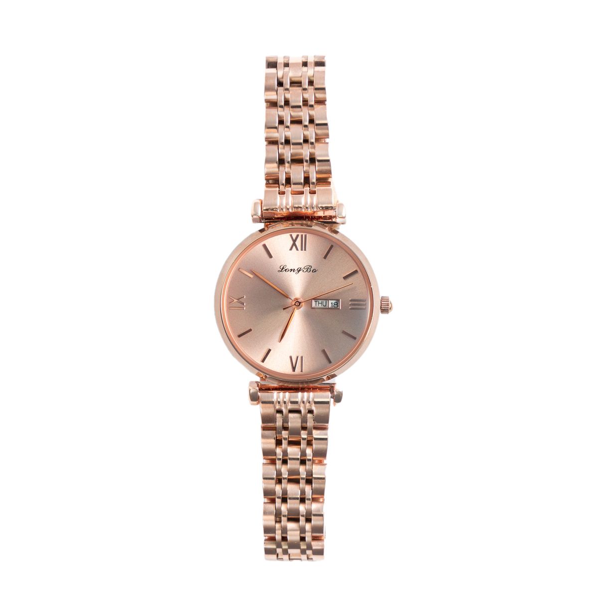Longbo Ladies Rose Gold Analog Dress Watch 28mm Case With Date | Shop ...