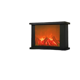 Lamp Led Flame Log Effect Fire Place Brushed Style | Shop Today. Get it ...