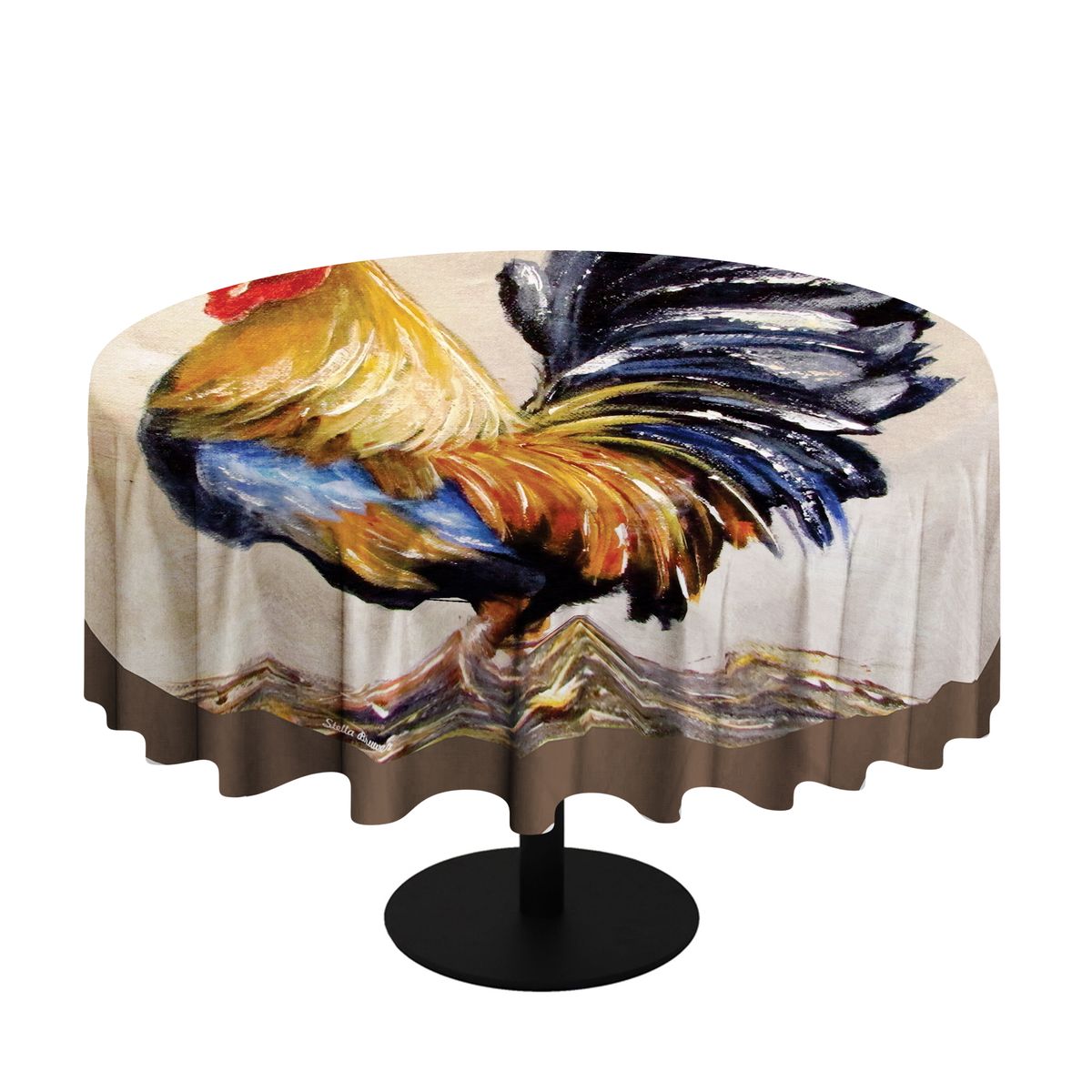 Farm Yard Royalty By Stella Bruwer Round Tablecloth | Shop Today. Get ...