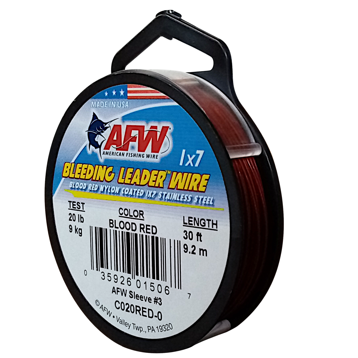 American Fishing Wire Bleeding Red Leader Wire 9Kg/20Lb | Shop Today ...